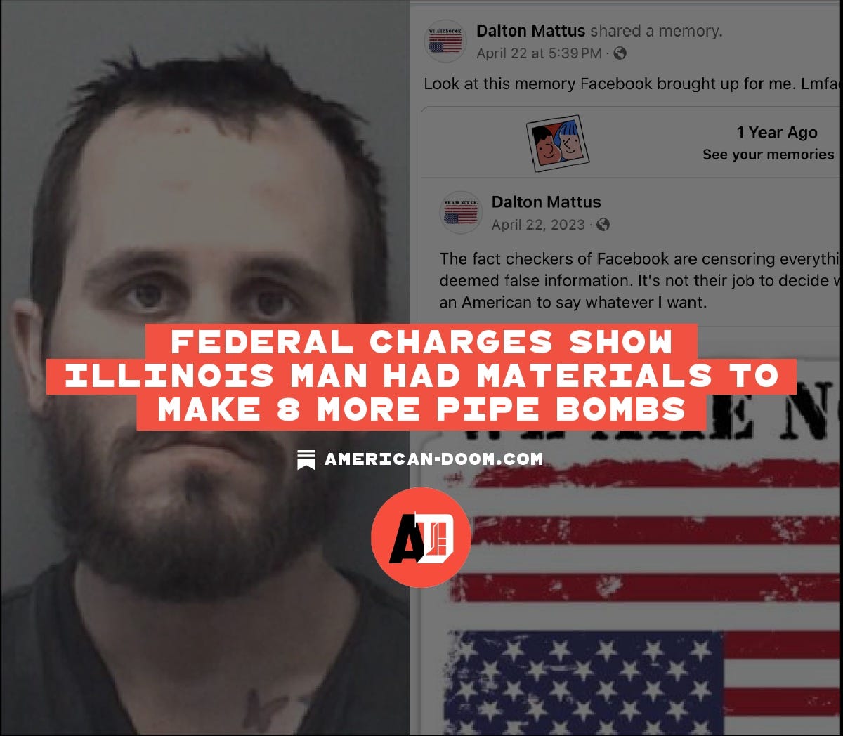 UPDATE: Right-wing extremist in Illinois caught with pipe bombs was ...