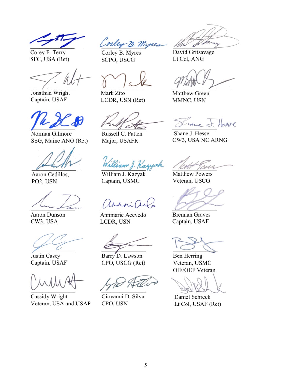 An Open Letter to the American People from Signatories of A Formal ...