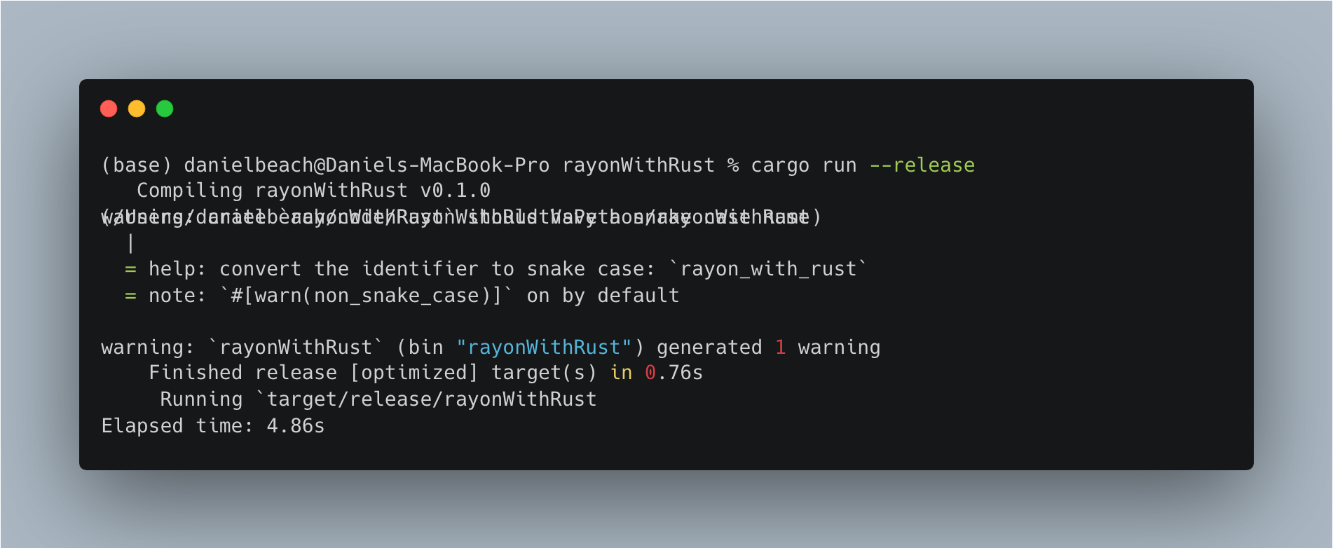 Rayon in Rust vs Python Process and Thread Pools.