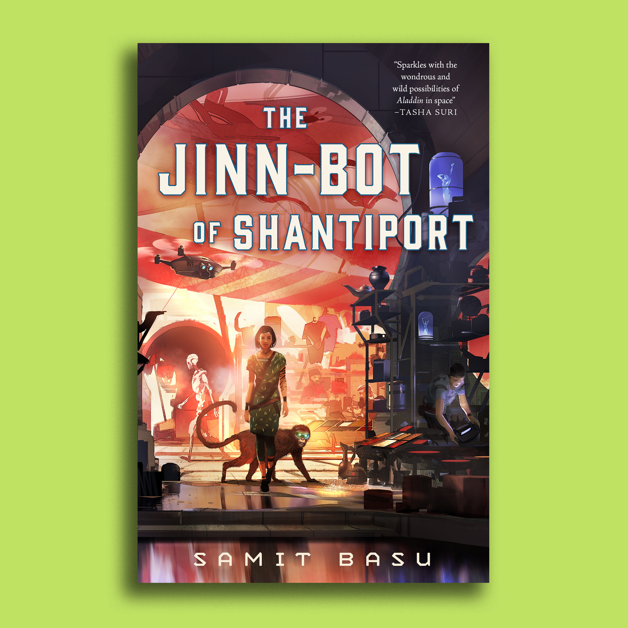 Cover reveal: The Jinn-Bot of Shantiport - by Samit Basu