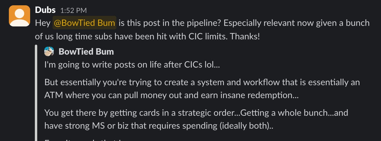 Life After Chase Ink Cash Maxing - BowTied Bum