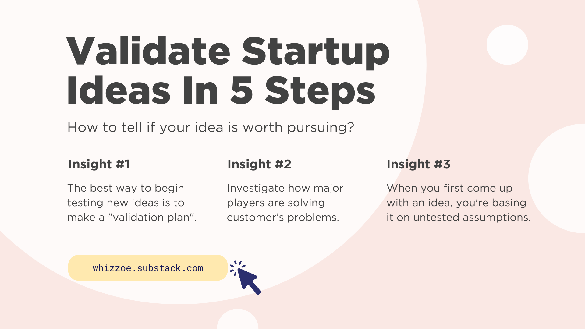 How to tell if your idea is worth pursuing (use this framework)