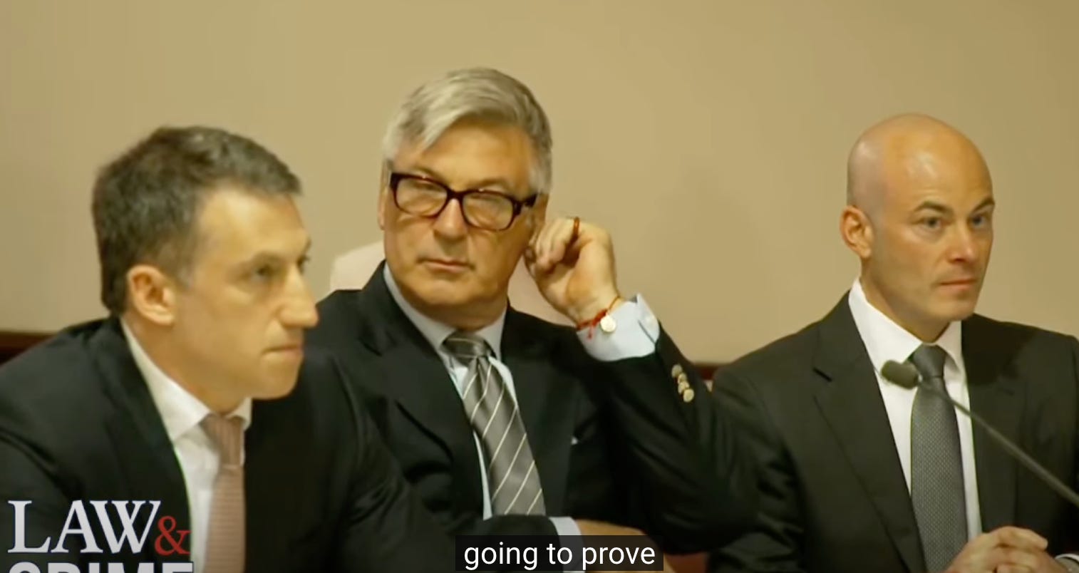 Alec Baldwin’s Wife And Crying Baby at Santa Fe Trial, Publicity Stunt ...