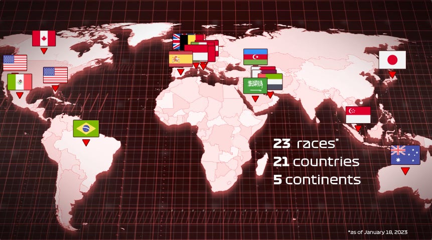 The Incredible Logistics Of Formula 1 - by Joe Pompliano