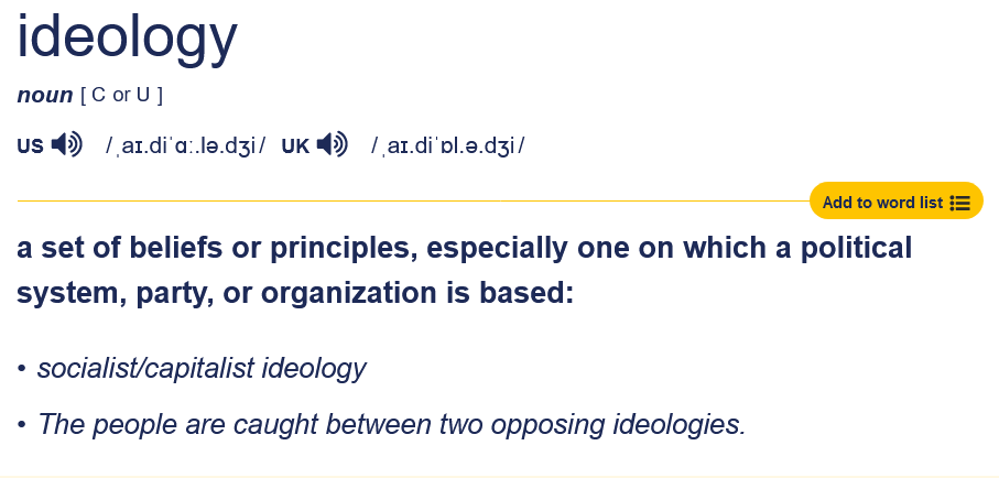 Behavior will always equal ideology - by Breaker O'Day