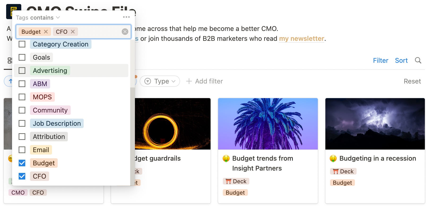 CMO Swipe File - by Rob Sobers - The Forge