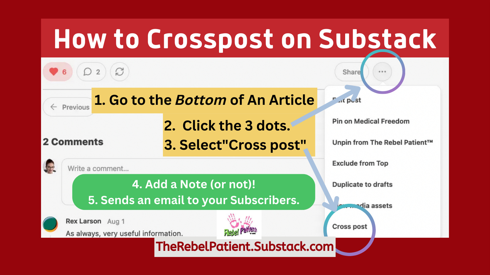 Grow Your Reputation and Email List Today on Substack: Restack or Cross ...