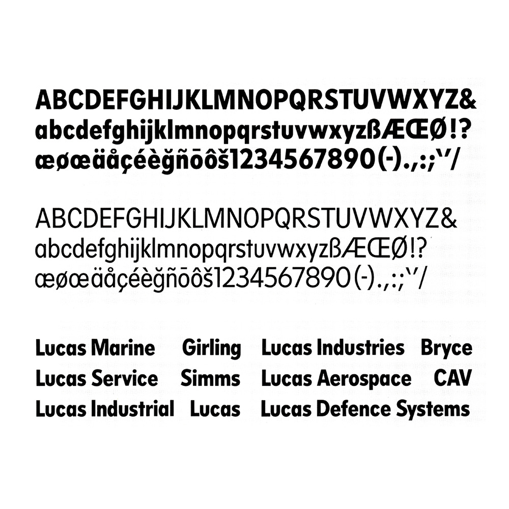 Pentagram's logo for Lucas Industries – Logo Histories