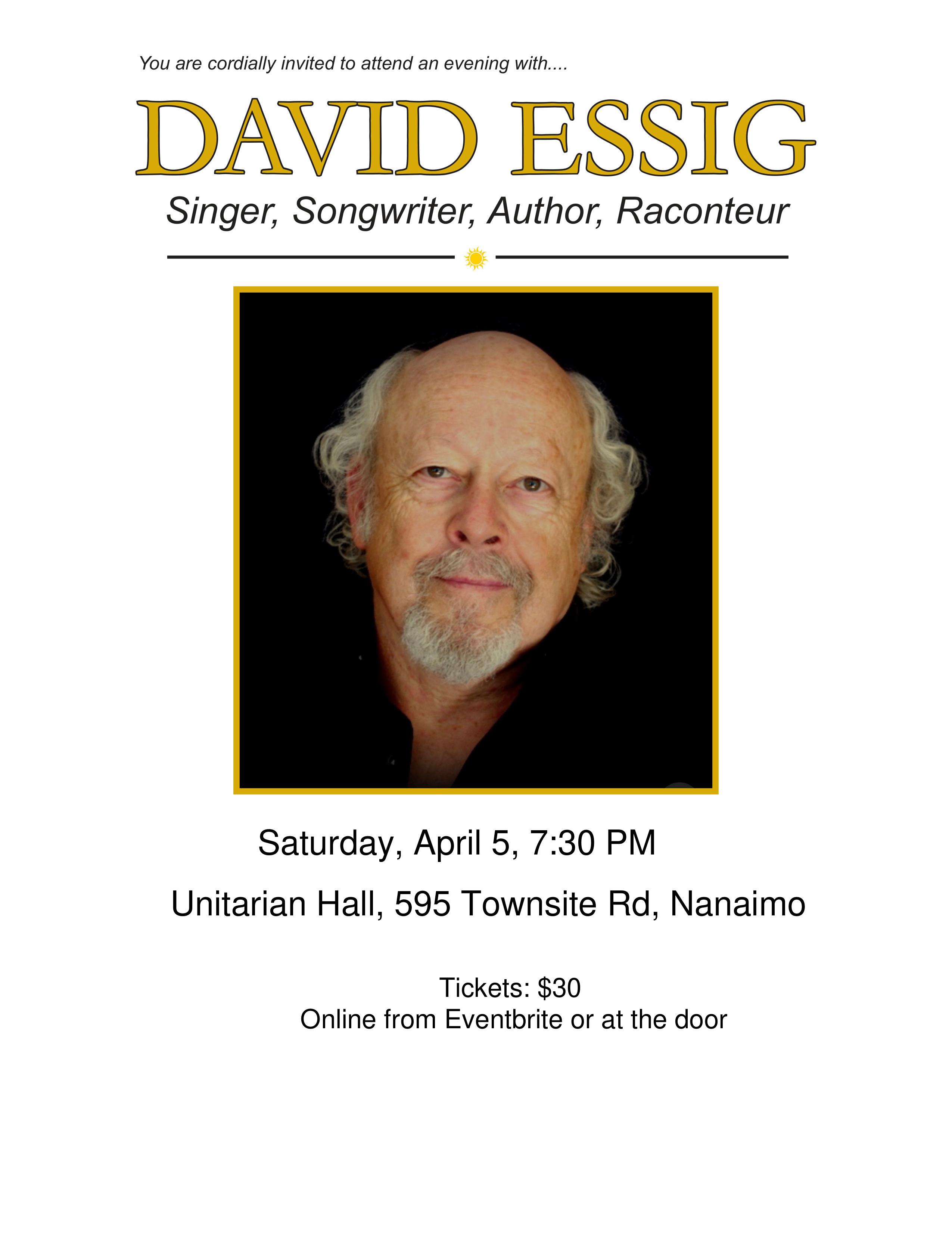 Newsletter #6 - David Essig - Come On In My Kitchen