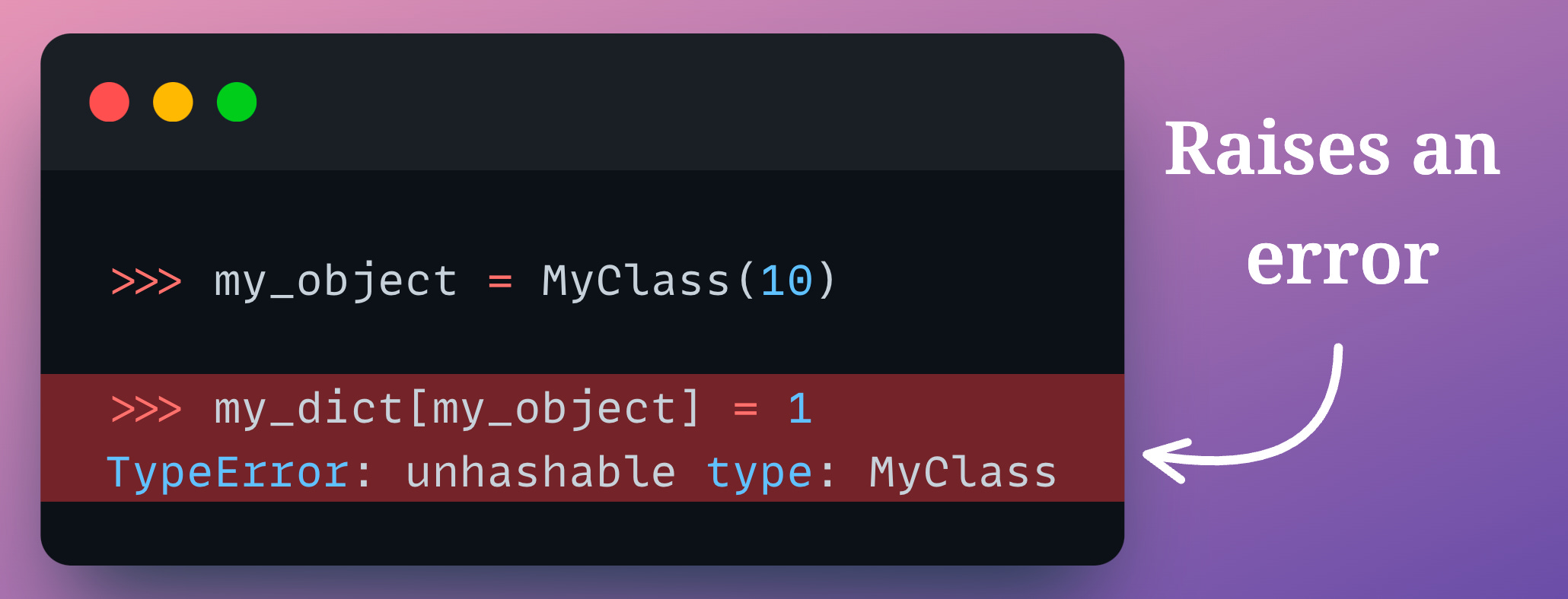 "How" Python Prevents Us from Adding a List as a Dictionary's Key?