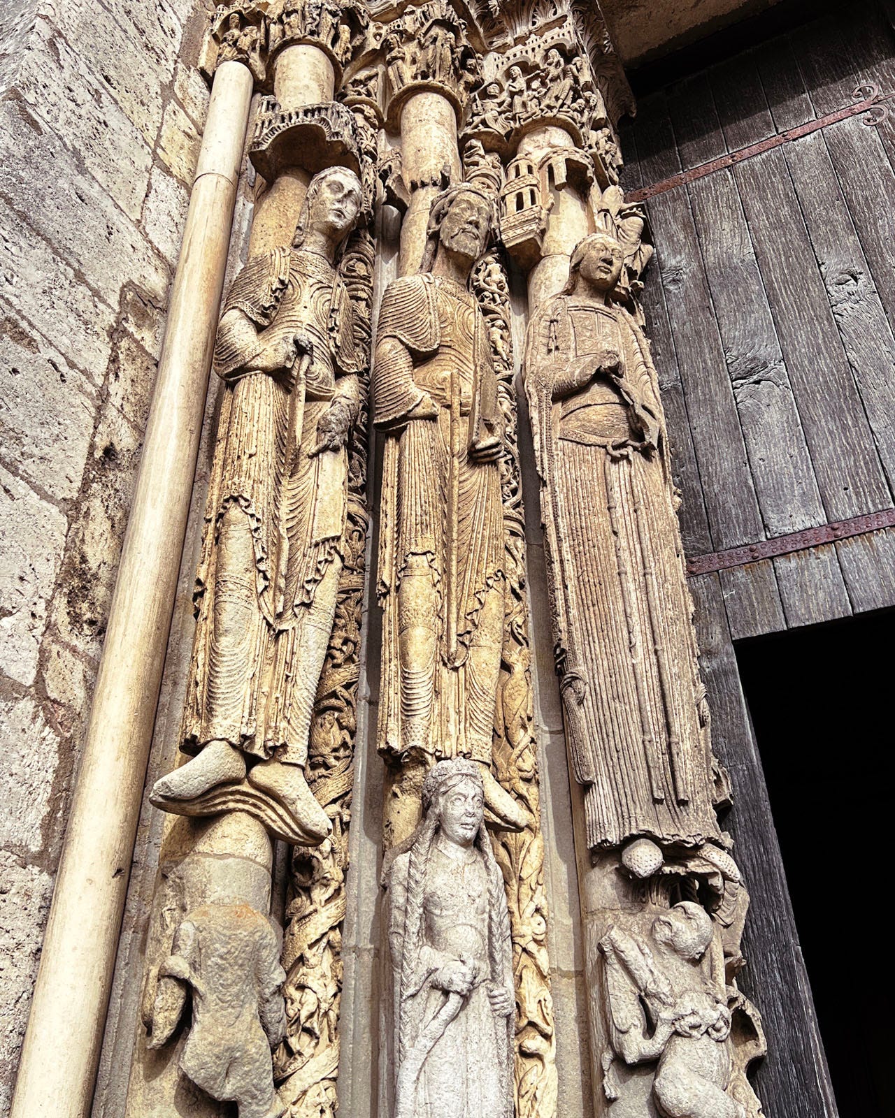 Chartres Ardeaglais Dealbha Jamb