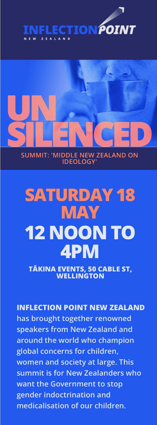 The upcoming 'UNSILENCED' summit in Wellington NZ, and the city ...