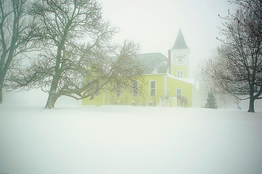 Blizzard-Stricken Church Turns To Snow Angels