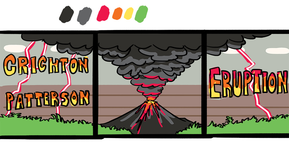 Volcano Window Display! - Cam Lee Comics