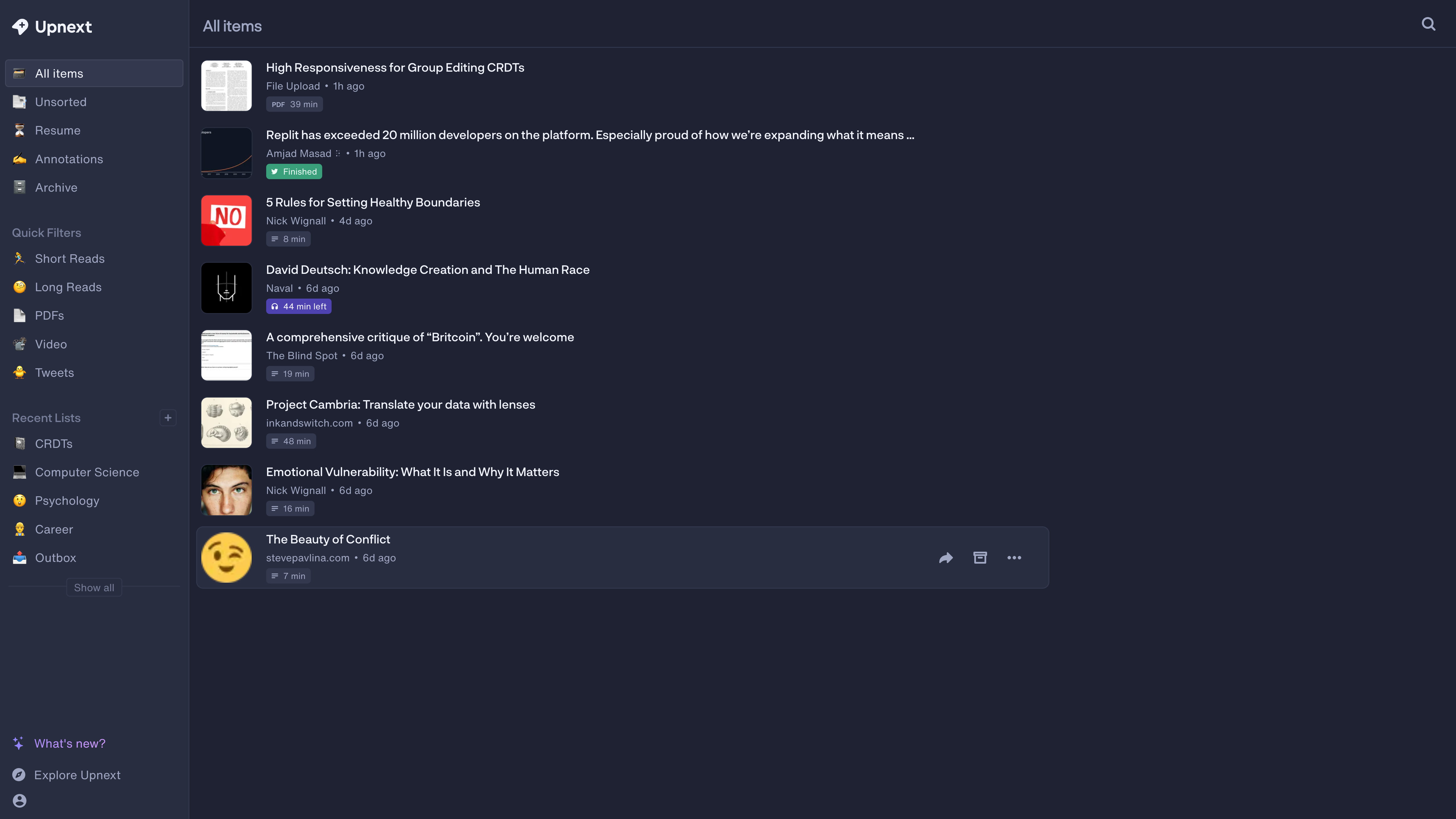 Upnext - A Tool to Revolutionize How You Collect and Organize Content ...