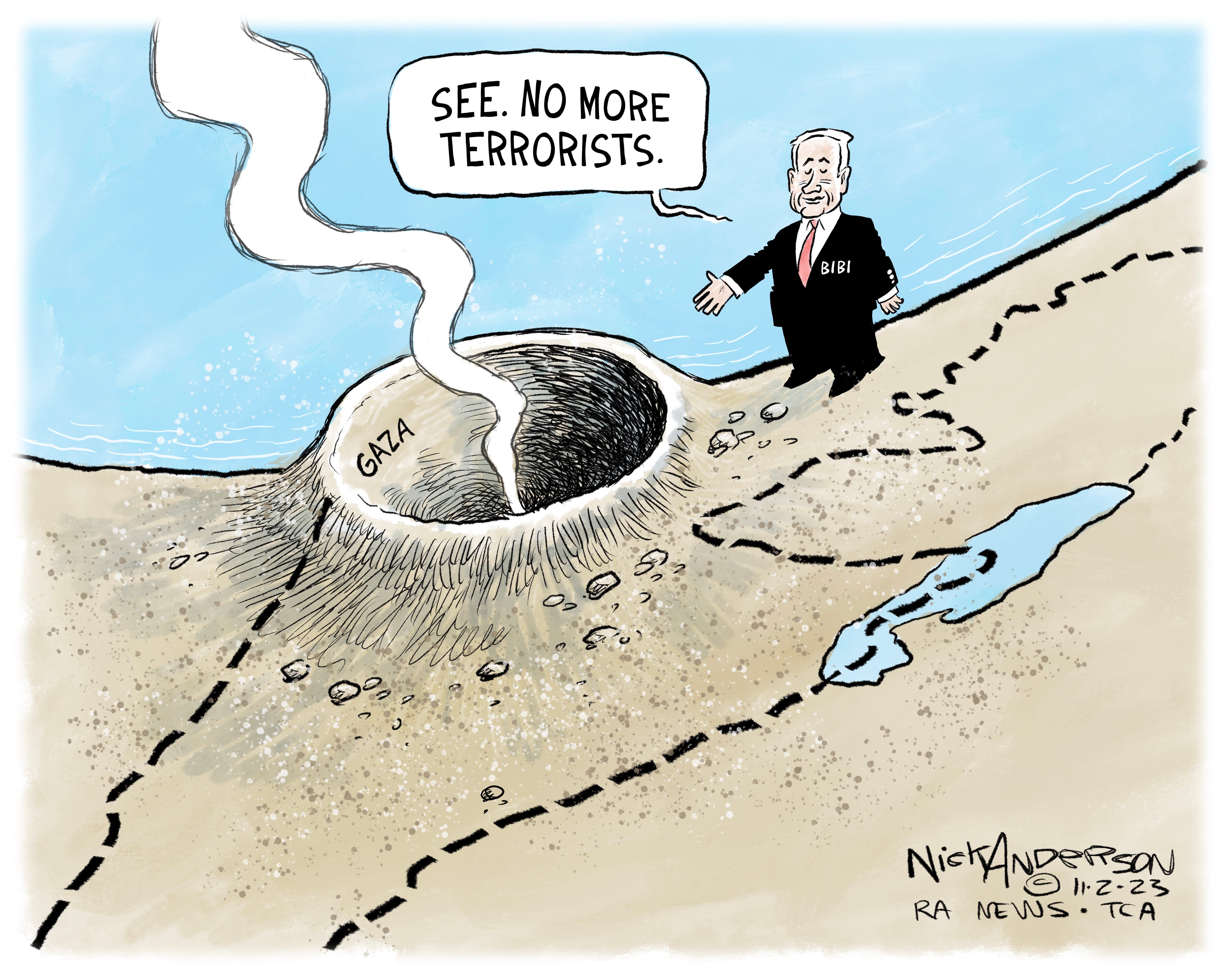 Gaza - by Nick Anderson - Pen Strokes