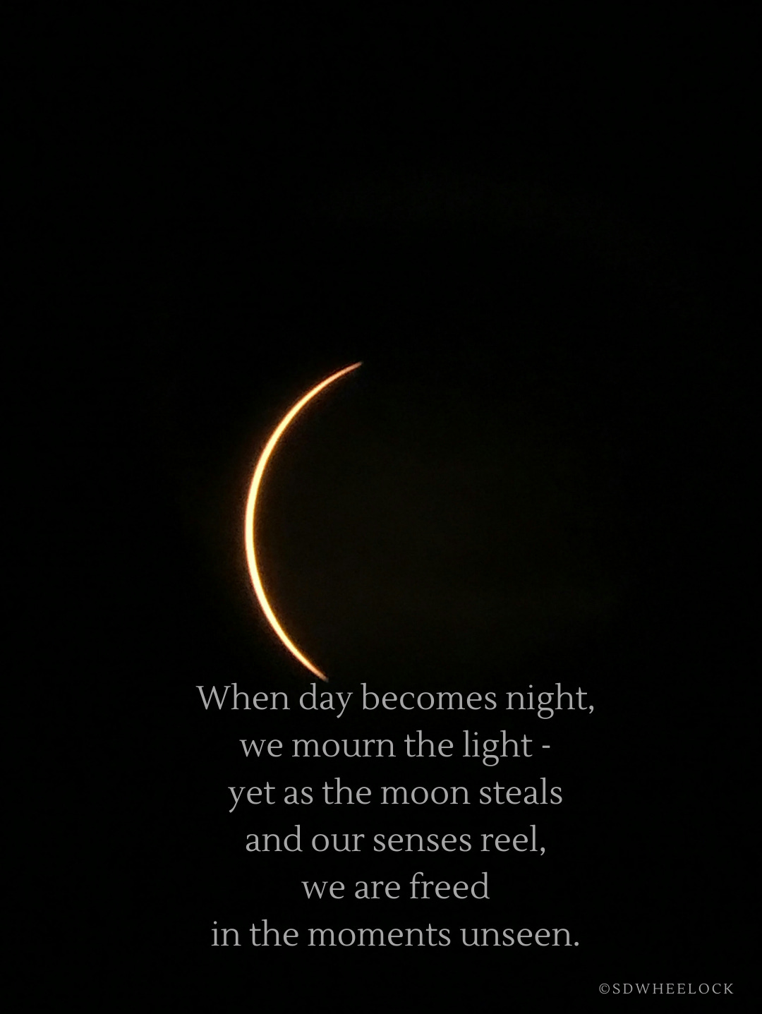 Poem: Total eclipse of the Sun - by Sharon is Sanguine Solo