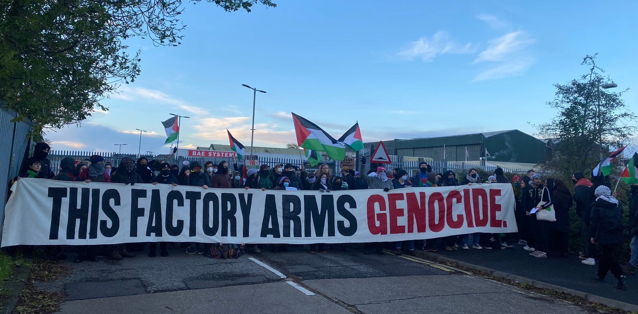 Protesters target BAE Systems in Rochester - by Ed Jennings