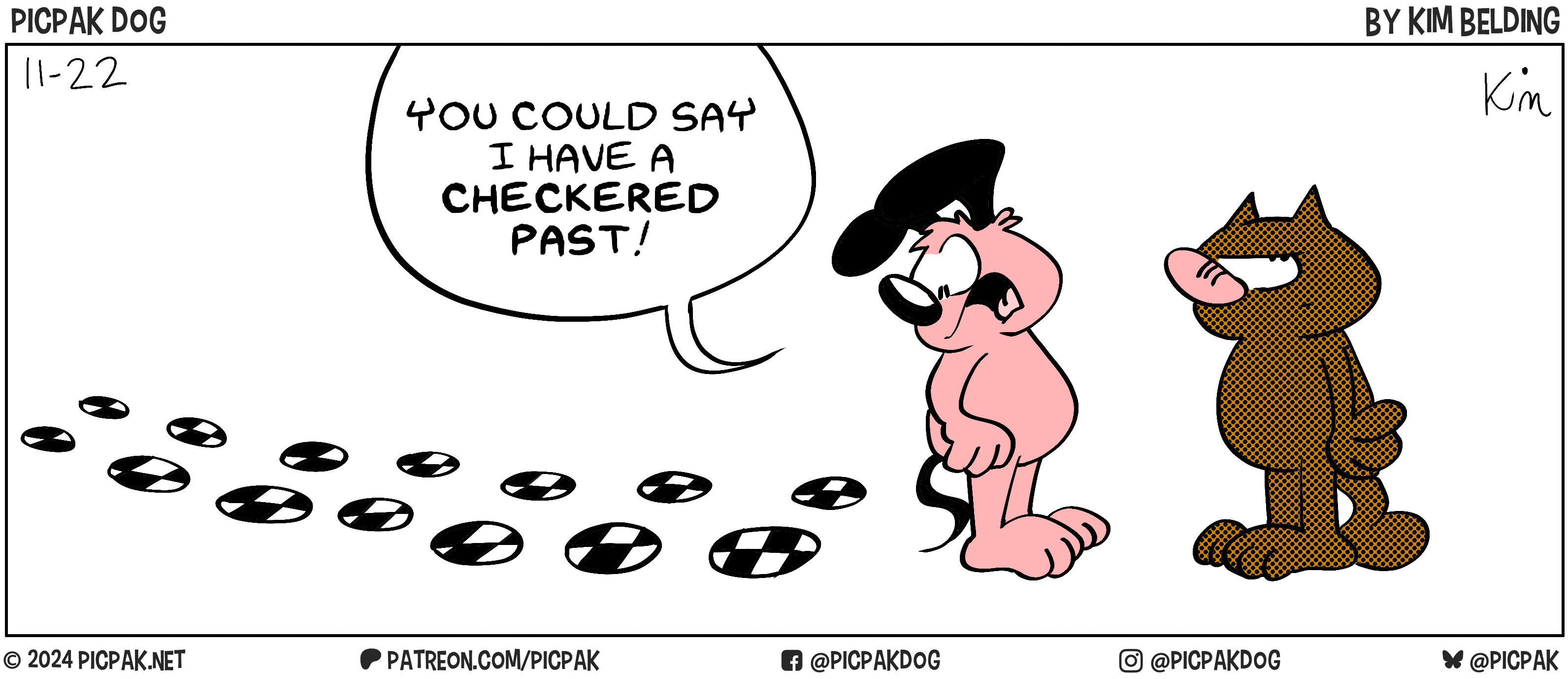 Past - by Kim Belding - Picpak Dog