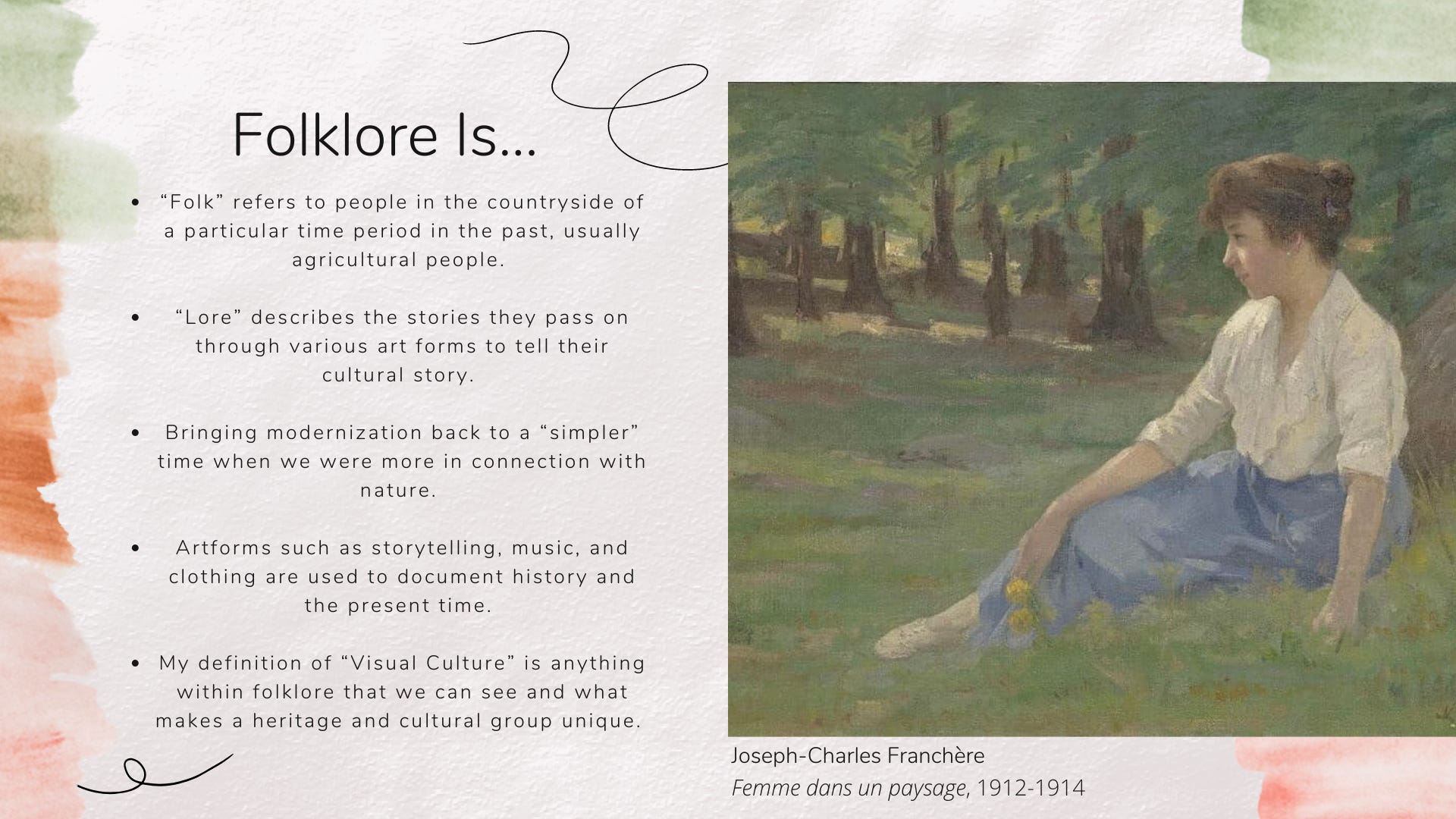 Visualizing Franco-American Culture through French-Canadian Folklore