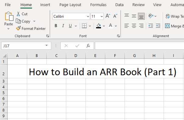 ☁ How to Build an ARR Book (Part 1) - by Thomas Robb