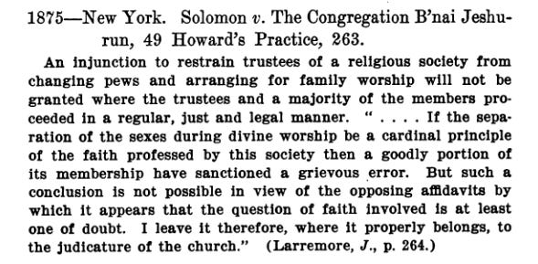 The Shul Battle Over Mixed Seating and the Mechitza