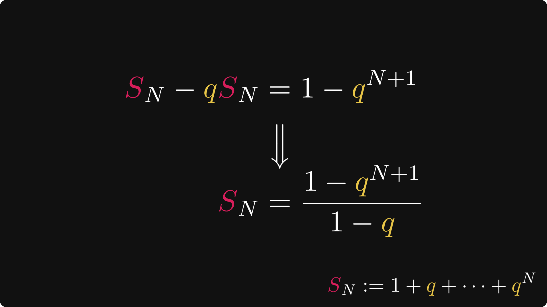 Epsilons, no. 1: The geometric series - by Tivadar Danka