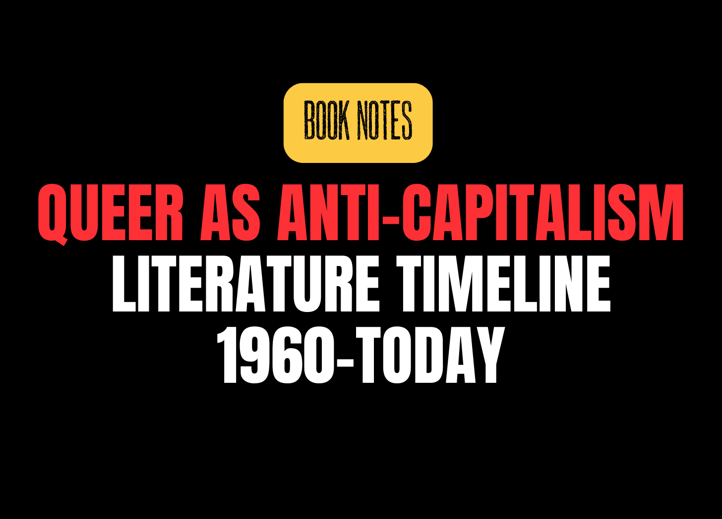 The Development of Queer as Anti-Capitalist Politics