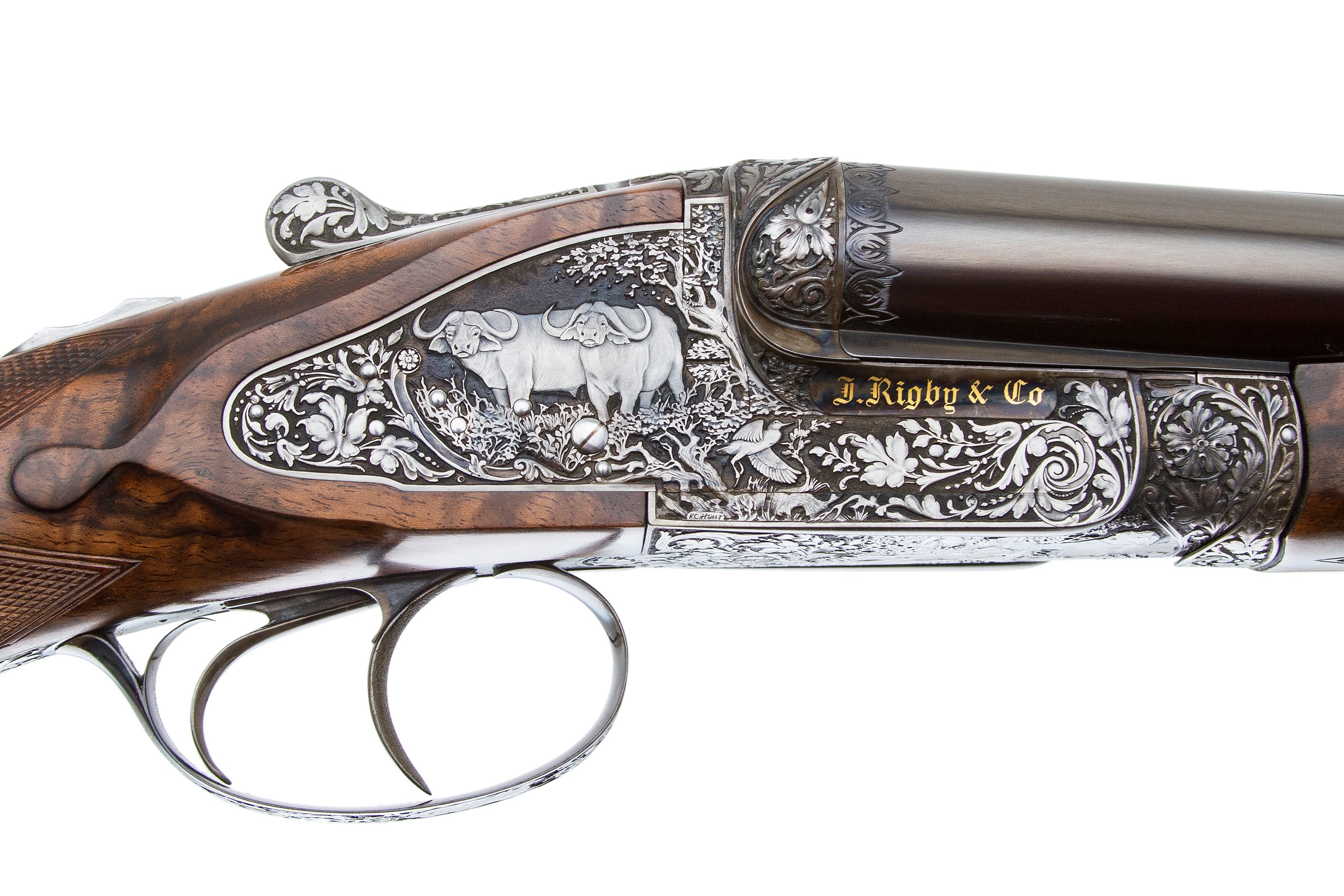 J. Rigby - Best SxS Double Rifle & Ken Hunt: Pioneering Gun Engraver