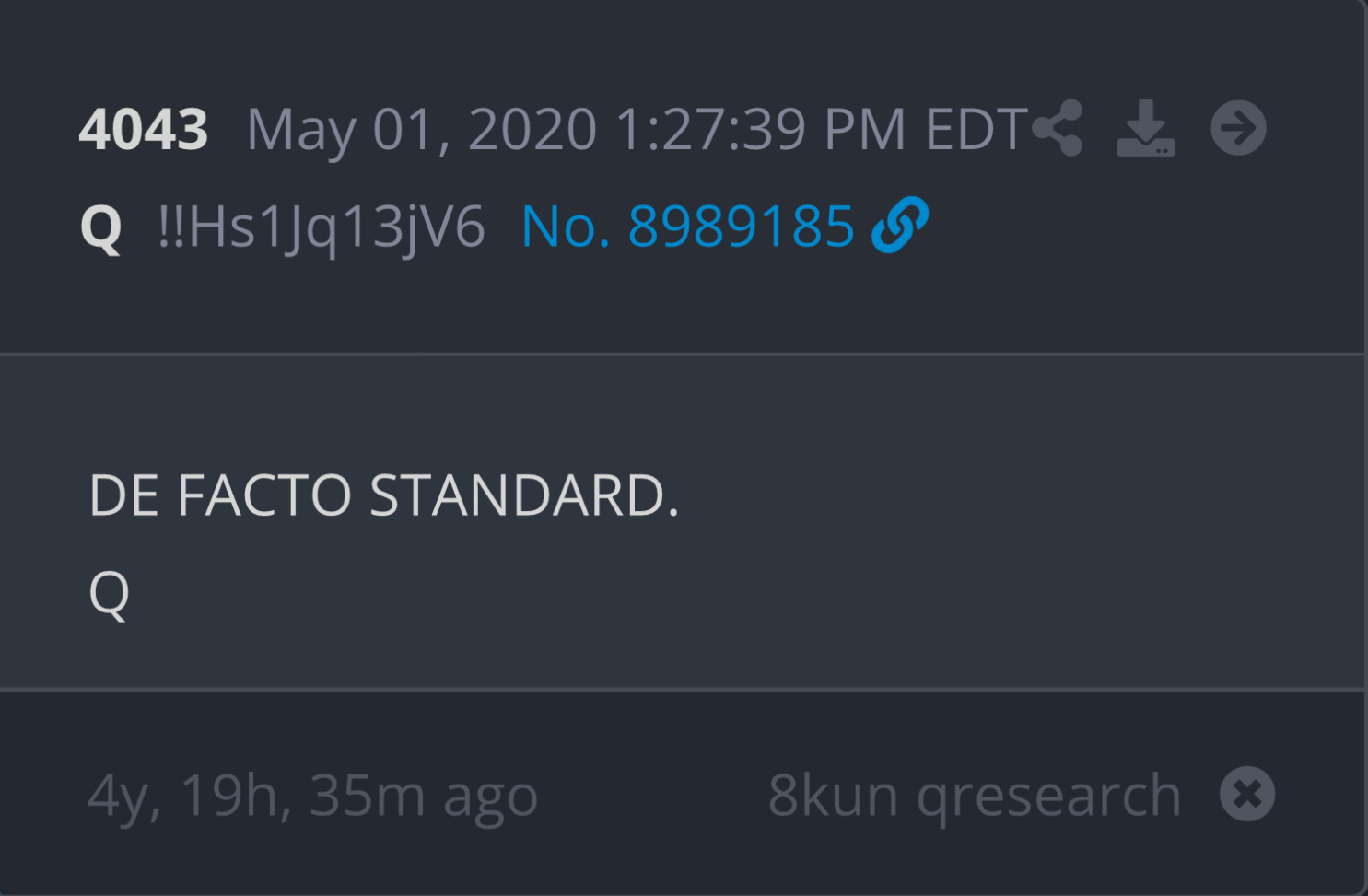 This Day in Q History: May 1 - by Major Kalhoun