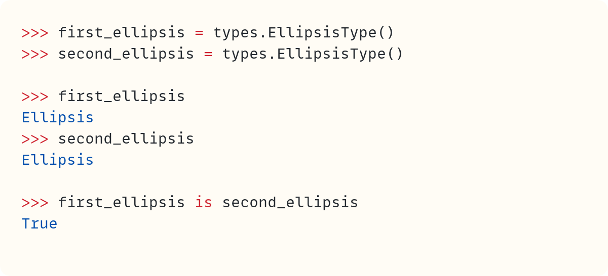 It's Pointless! Or Isn't It? Python's `Ellipsis` Has Three ...