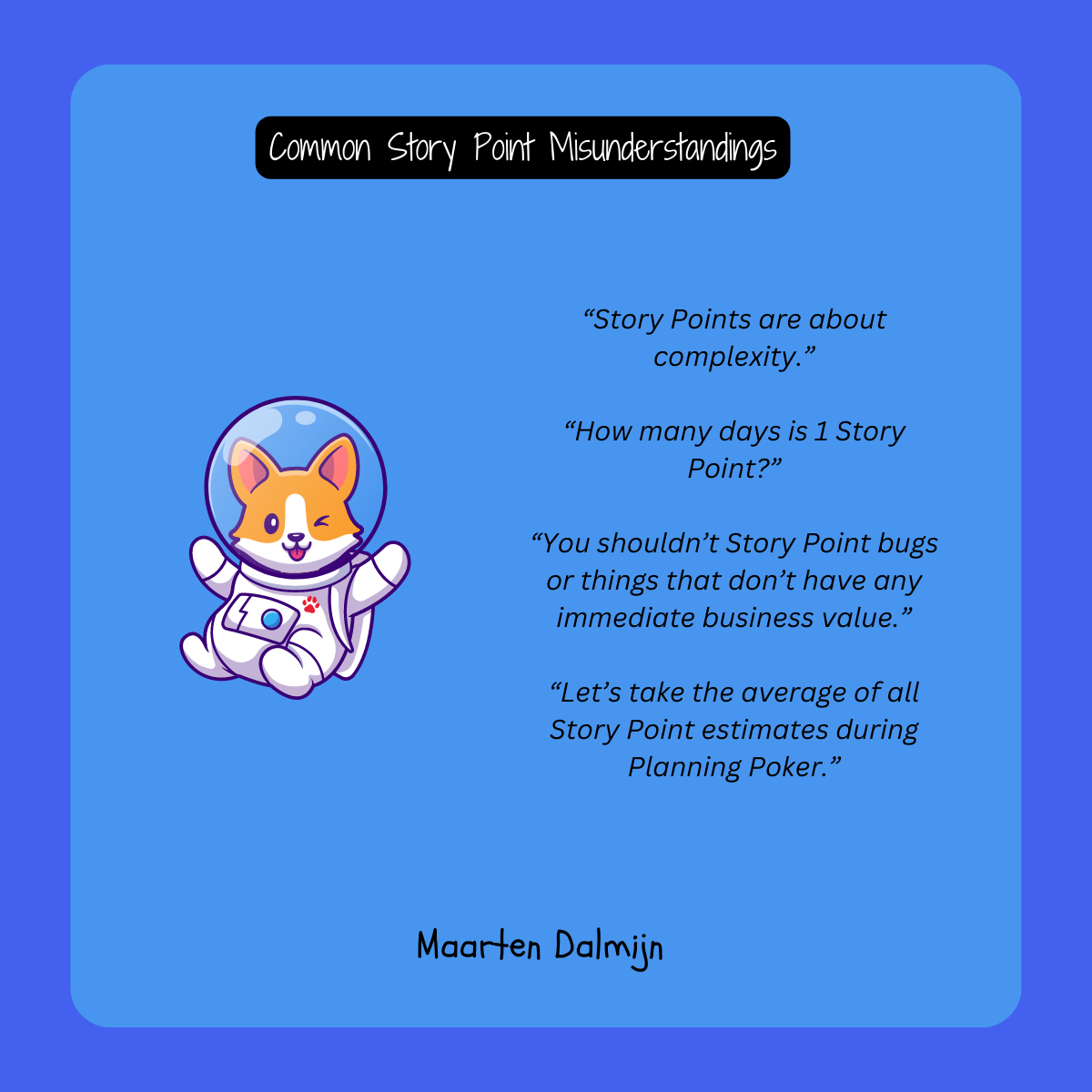 The Easiest Way to Explain Story Points - Corgi Edition