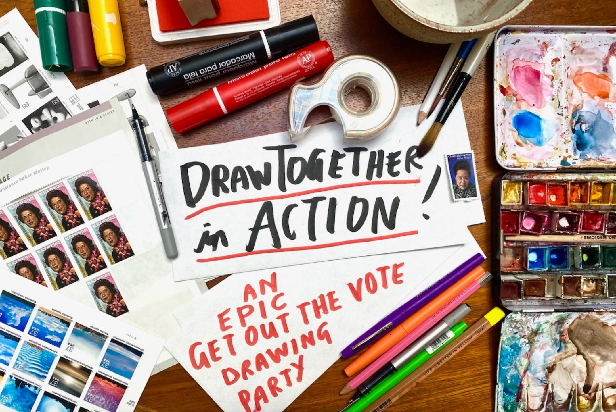 TODAY: Live Zoom Drawing Party! - by Wendy MacNaughton