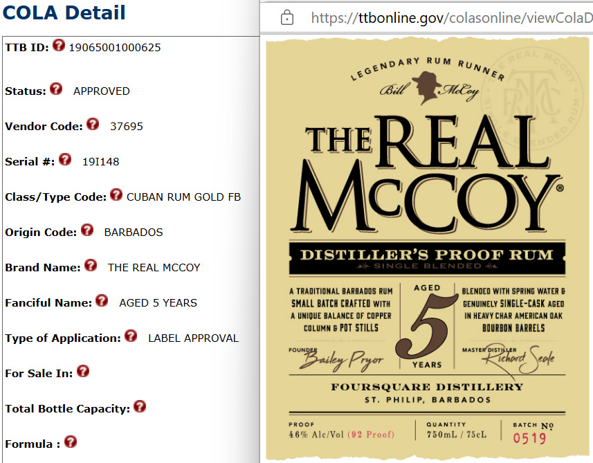 Lemon Flavored Rum, Petroleum Neutral Spirits, and the US Spirits ...