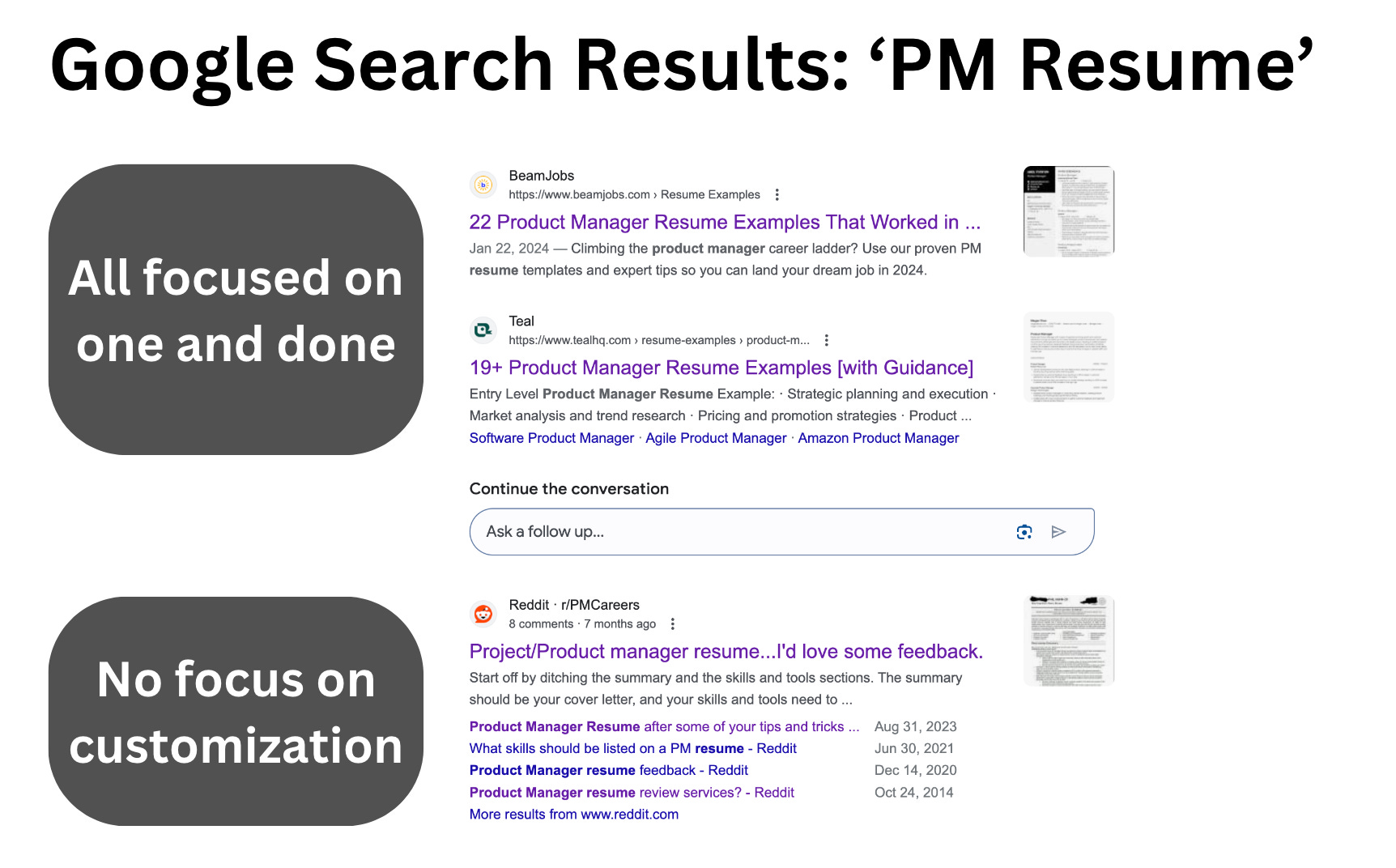 How to customize your resume to actually get PM interviews