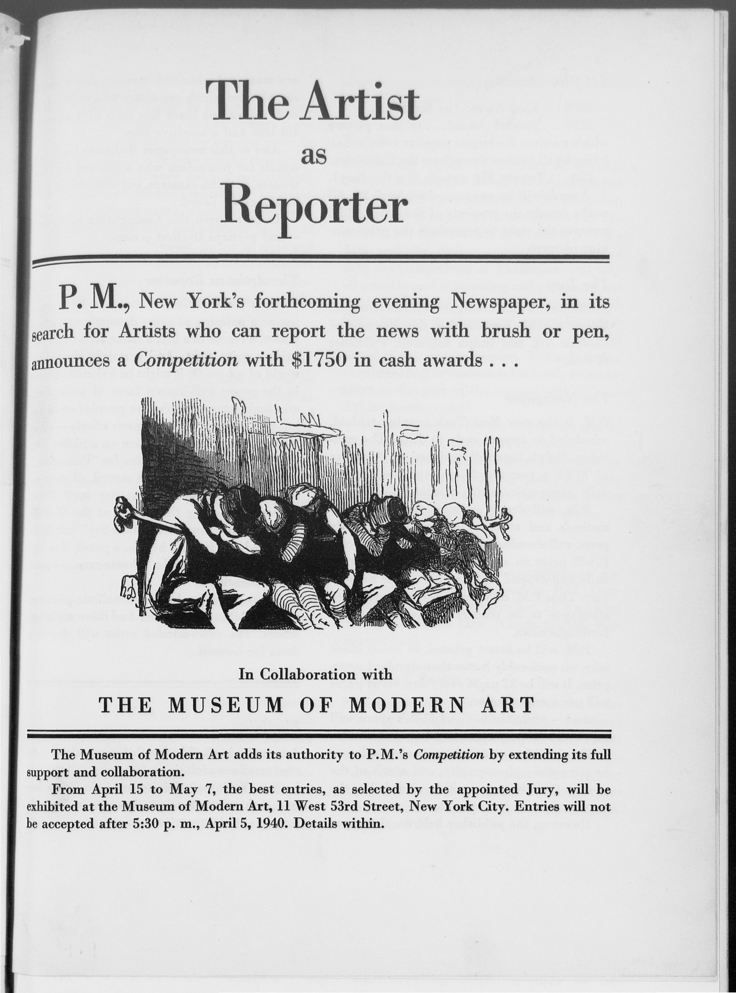 Flashback: MoMA’s Artist As Reporter Competition
