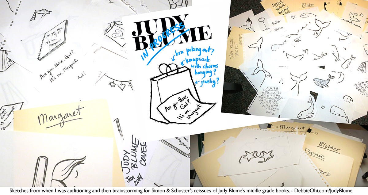 I illustrated Judy Blume's covers! Here's what I learned.