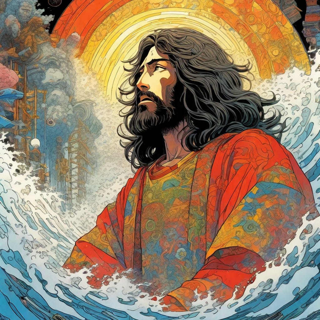Christ Calms the Storm - by Jonathan McAdam Fisk