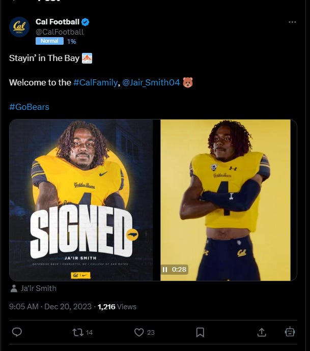 Cal Football Signing Day 2024 Live Chat: Could there be some surprises ...