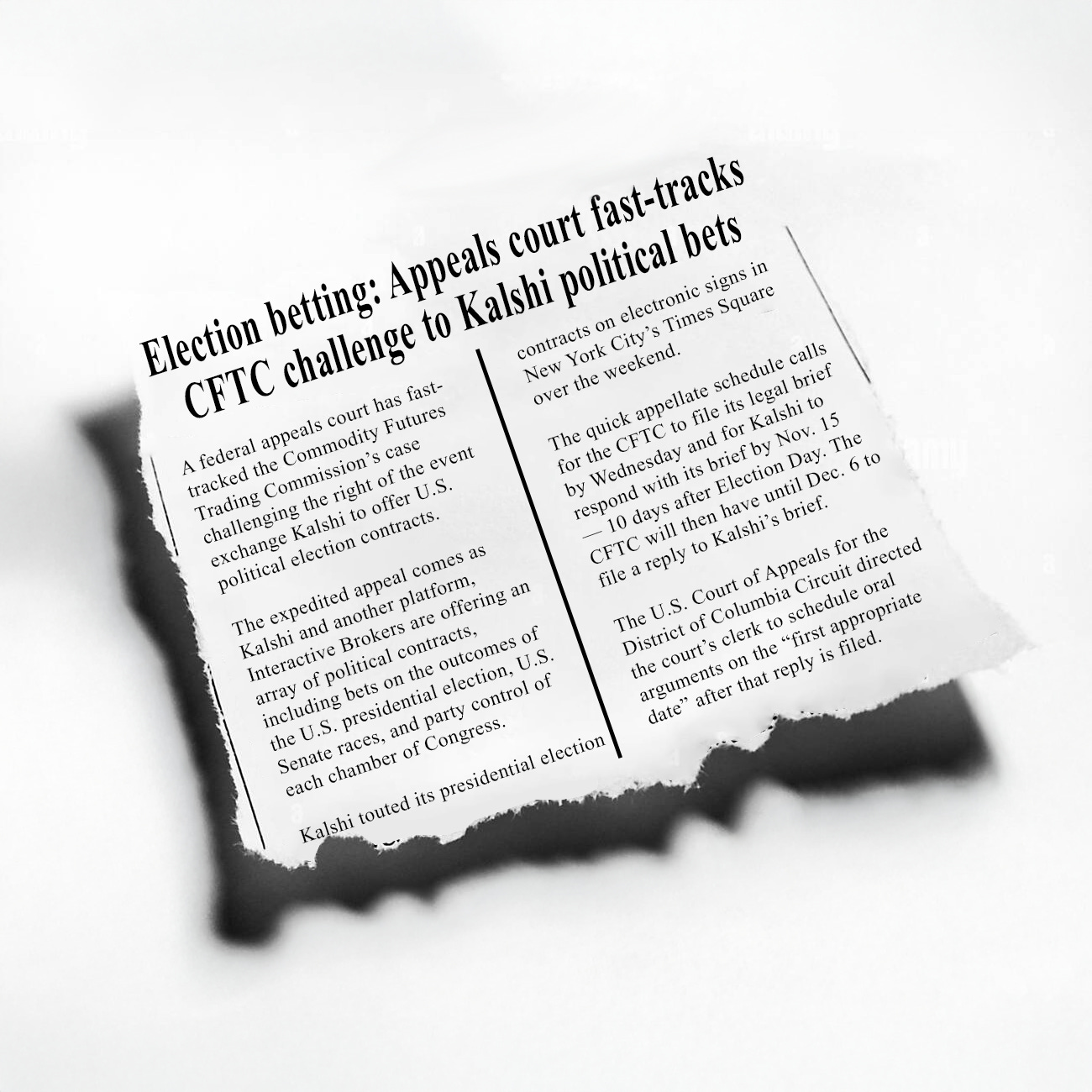 Kalshi v. CFTC - Round I - by New Finance Institute