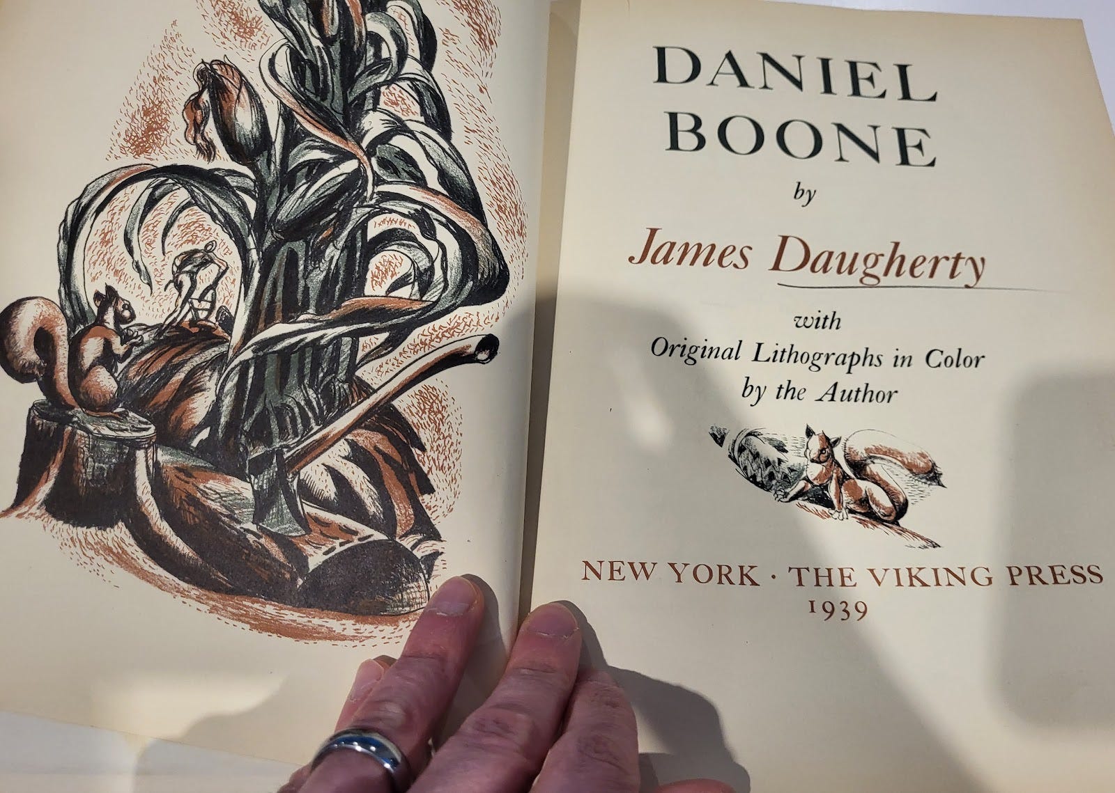 1940: DANIEL BOONE by James Daugherty - by Tony Ginocchio