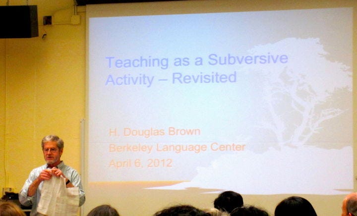 U.C. Berkley Lecture: “Teaching as a Subversive Activity” - How to ...
