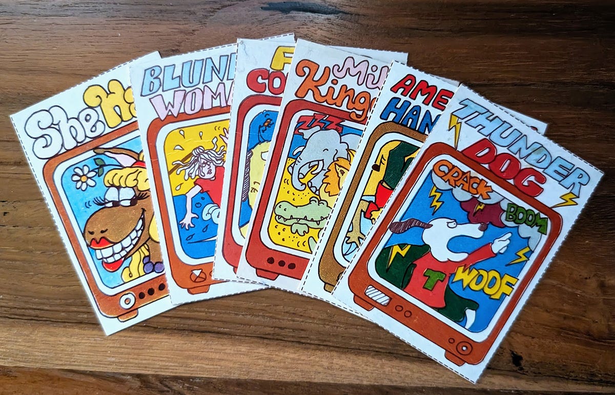 Hostess Wacky TV Show Cards - The Retroist