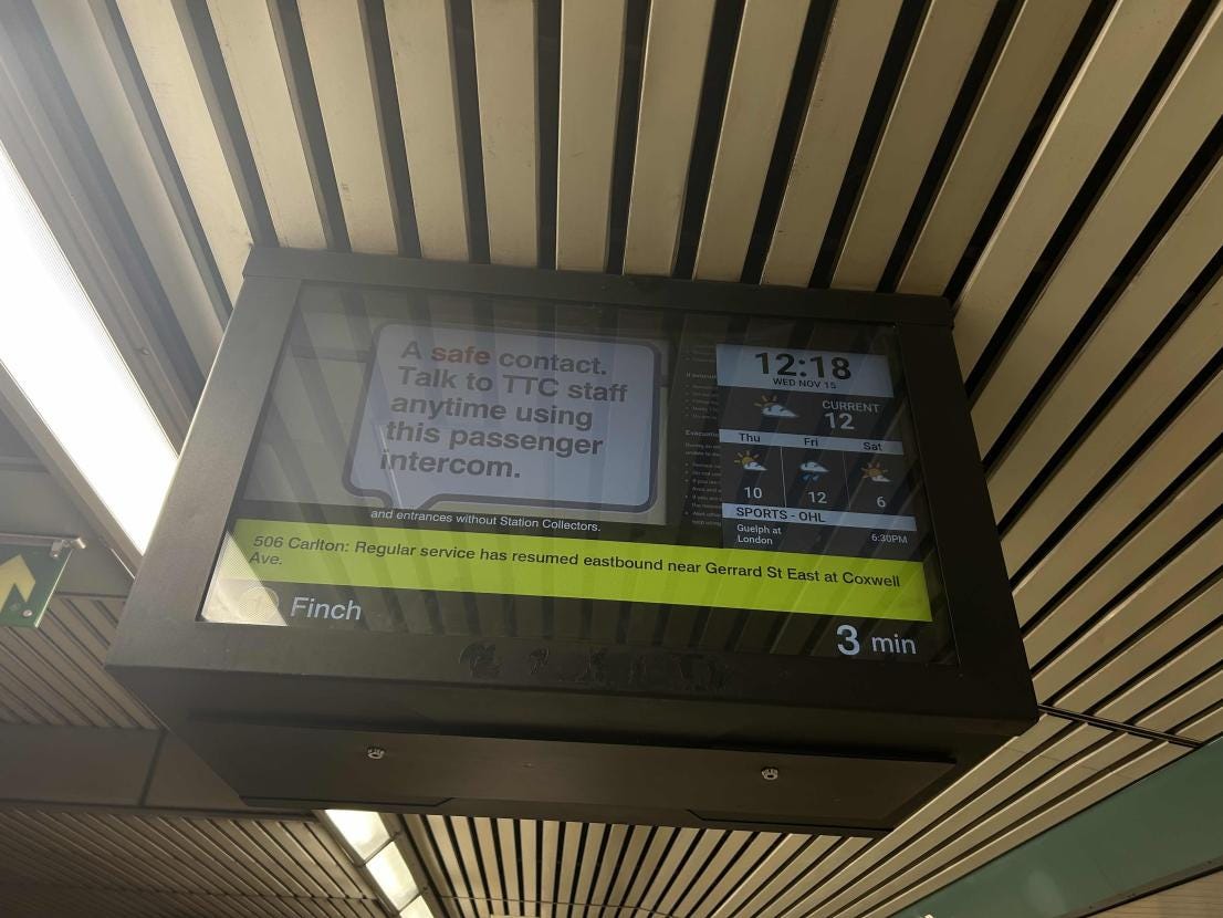 wayfinding and the ttc - by Andre Zhang - Andre’s Substack