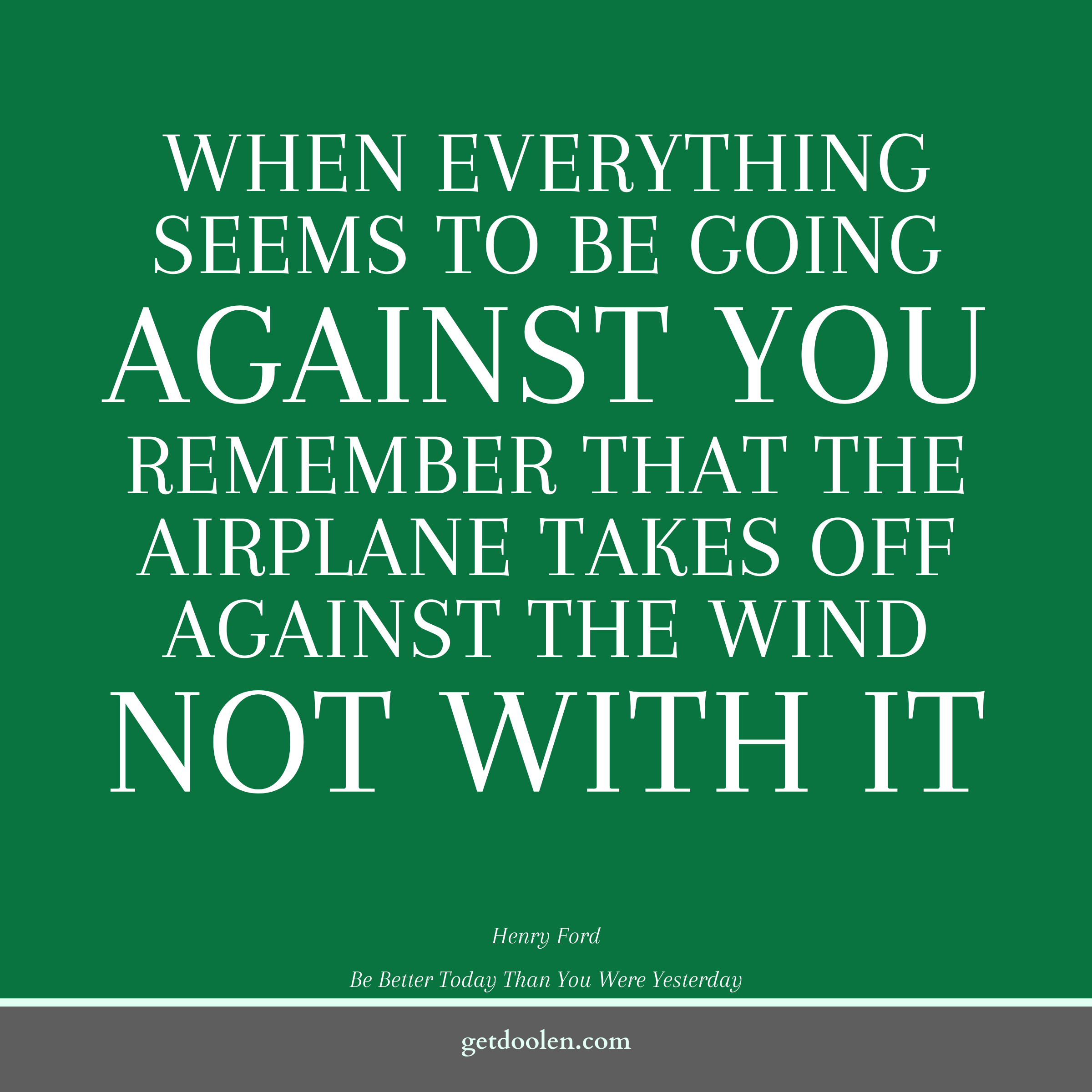 Turning Setbacks into Takeoffs - by Jon Doolen