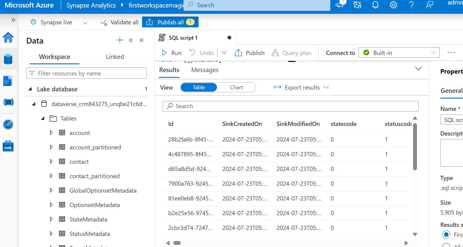 Data Integration with Azure Synapse Link for Dataverse