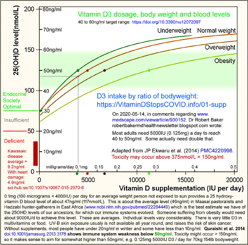 How much vitamin D3 to take? - by Robin Whittle