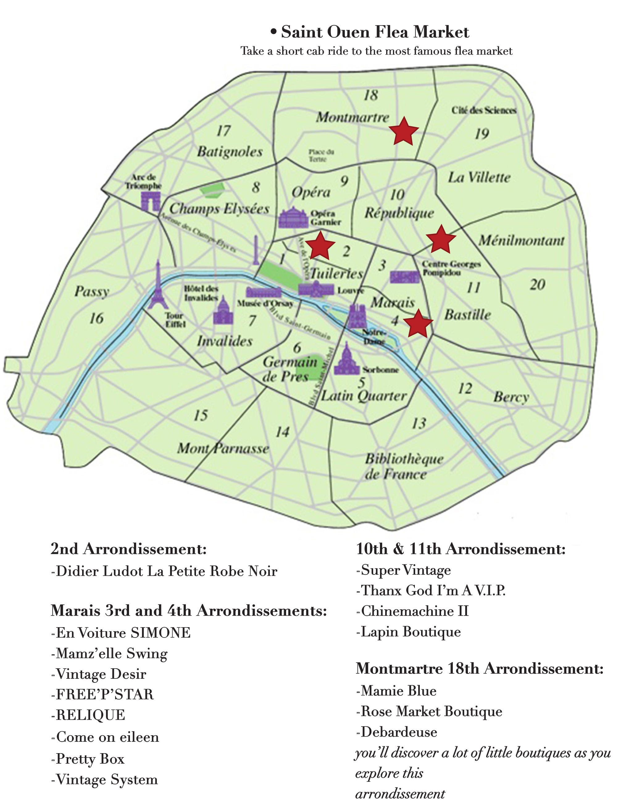 Paris Vintage Shopping Guide - by Chelsea Von Mach