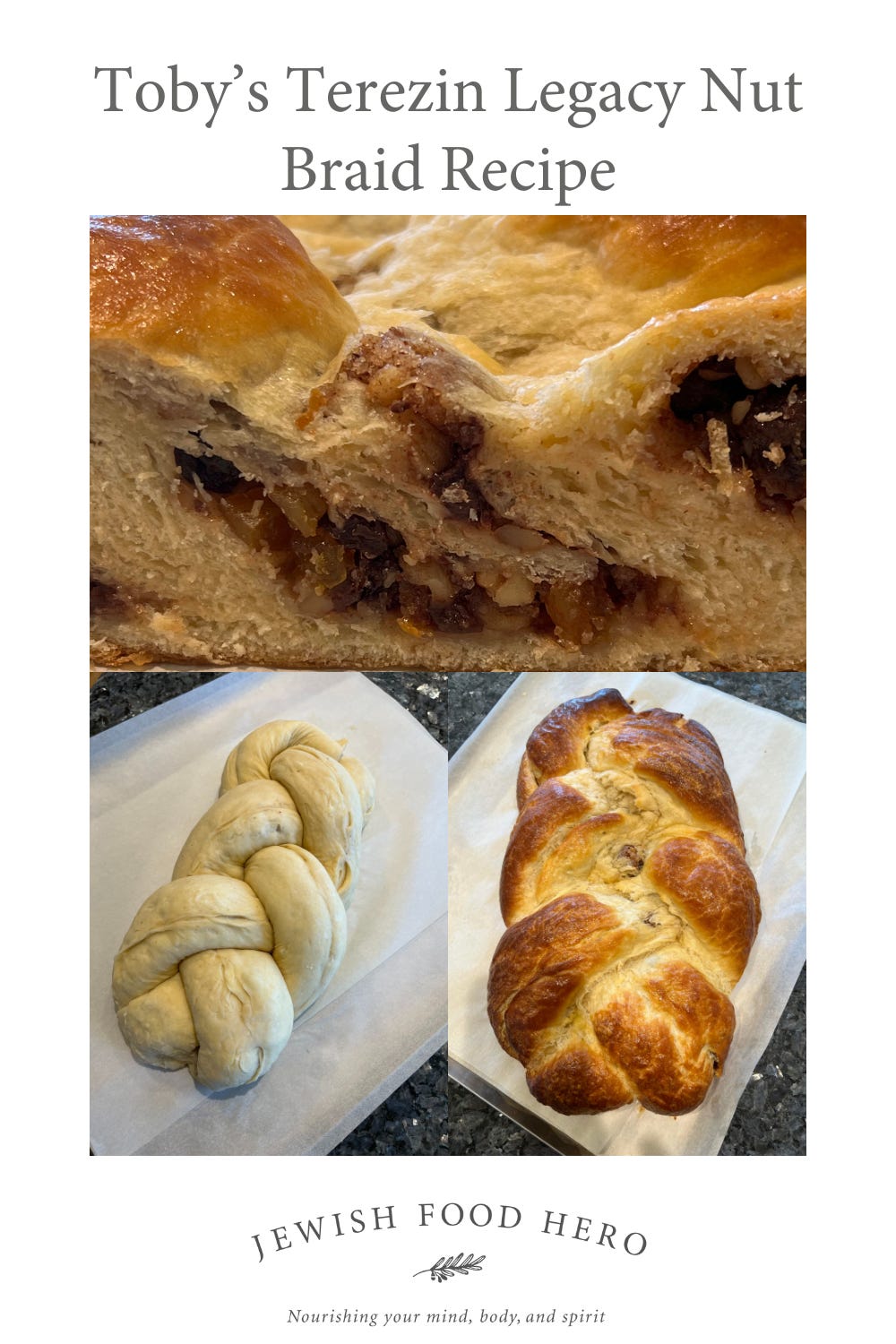 Toby’s Terezin Legacy Nut Braid Recipe + 589 Cookbook Collection