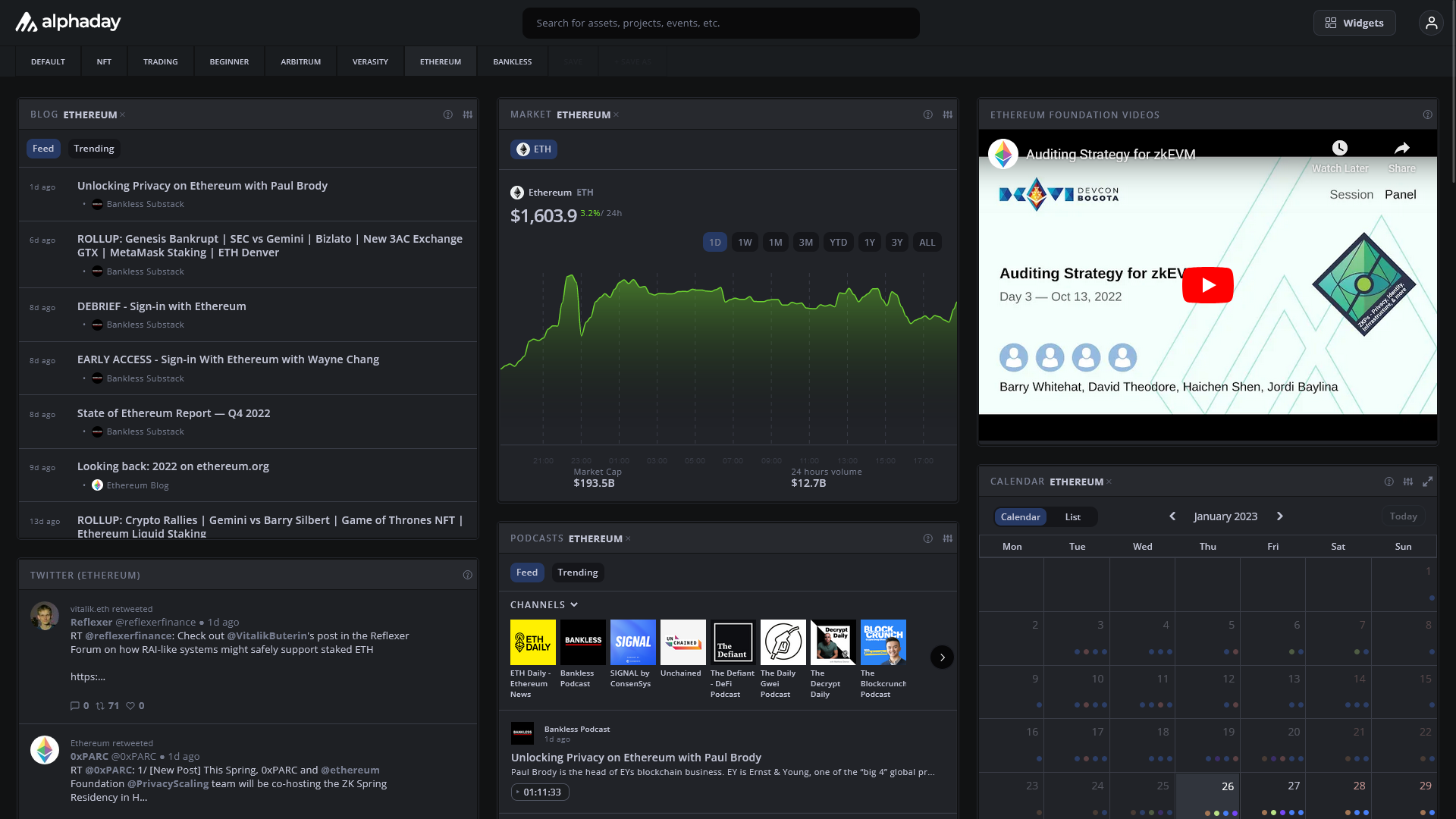 Verasity dashboard is now LIVE on alphaday!
